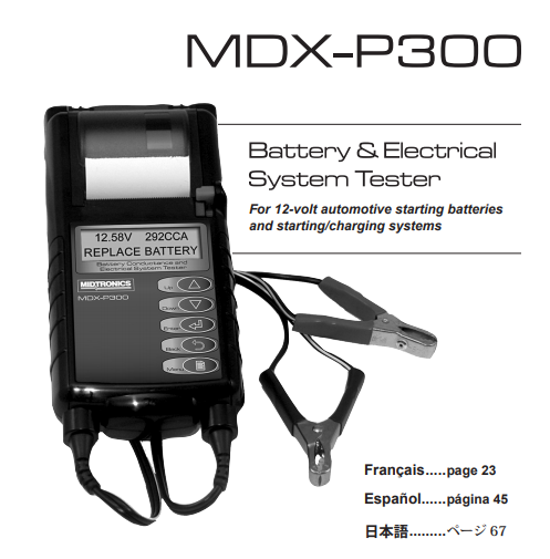 Thiết bị kiểm tra bình ắc quy ô tô Midtronics MDX-P300 | Mỹ