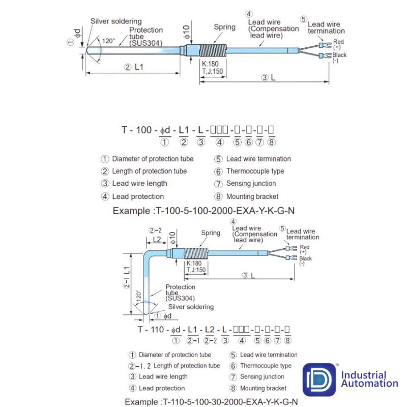 Cảm biến nhiệt độ RKC T-100 - Dai Duong Automation